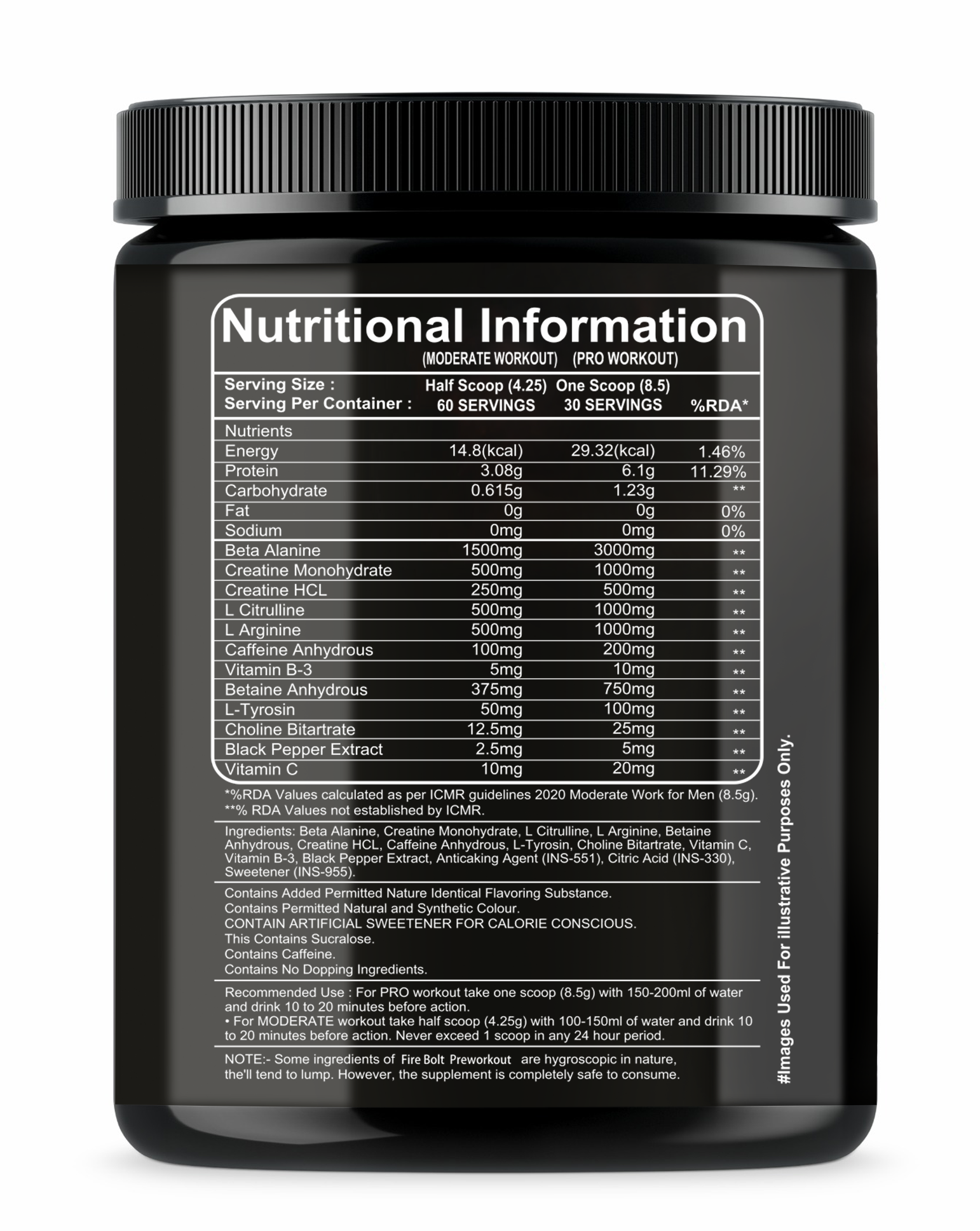 MUSCLEBOLT 255 Gram 60 Servings Pre Workout Supplement – MUSCLEBOLT